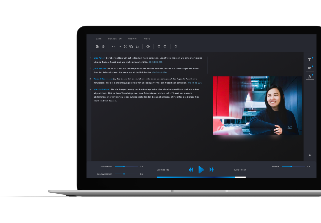 easytranscript - transcribe quickly and effectively